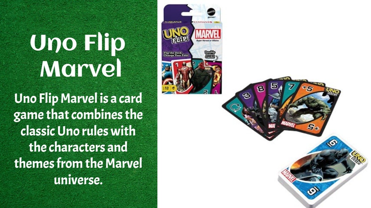 The UNO Flip Marvel Rules And Cards Learning Board Games The UNO Flip Marvel Rules And Cards Learning Board Games