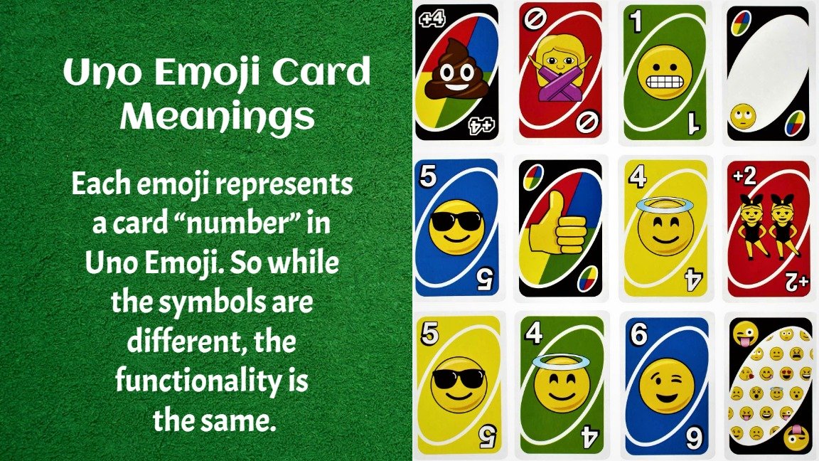 The UNO Emoji Rules And Cards