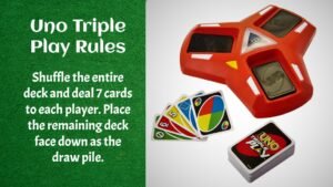 The UNO Triple Play Rules And Cards - Learning Board Games