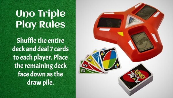The UNO Triple Play Rules And Cards - Learning Board Games