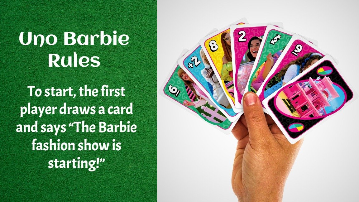 The Barbie UNO Rules And Cards