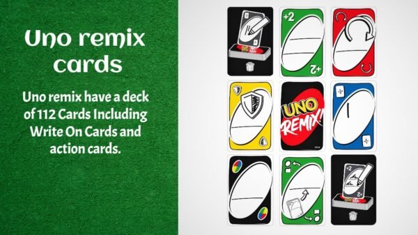 The UNO Remix Rules And Cards - Learning Board Games