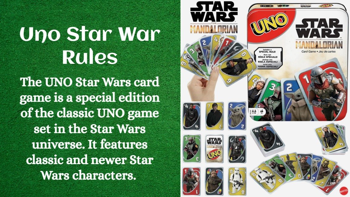 The UNO Star Wars Rules And Cards - Learning Board Games