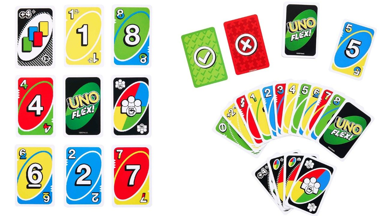 The UNO Flex Rules And Cards - Learning Board Games