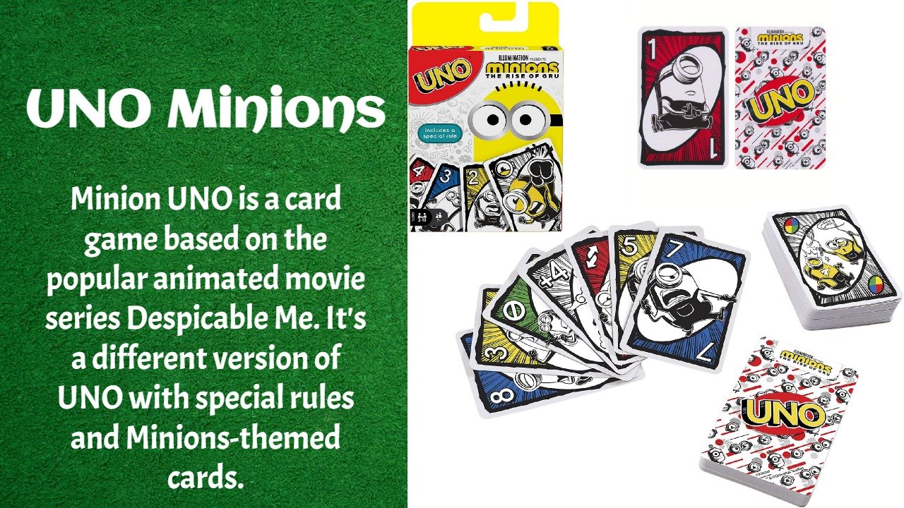 UNO Minions Rules And Cards - Learning Board Games