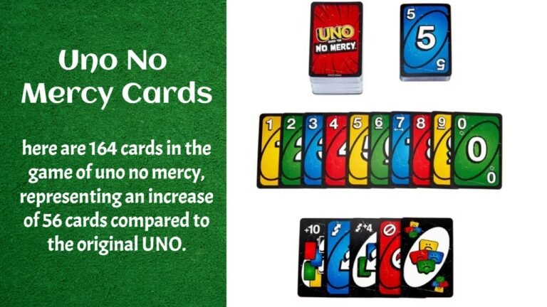 UNO No Mercy Rules And Cards
