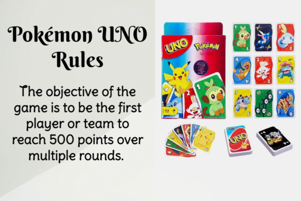 Pokemon Uno Rules And Cards - Learning Board Games
