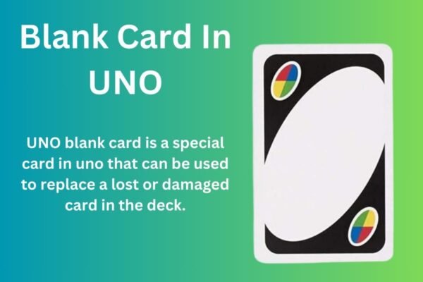 The UNO Blank Card - Learning Board Games
