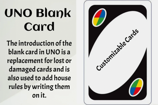 The UNO Blank Card - Learning Board Games