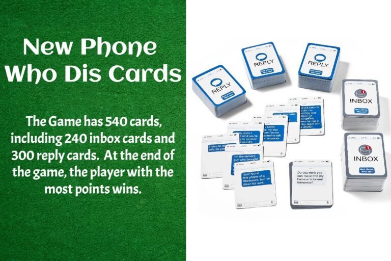 New Phone Who Dis Rules And Cards - Learning Board Games