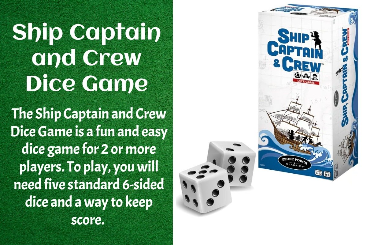 The Ship Captain And Crew Dice Game - Learning Board Games