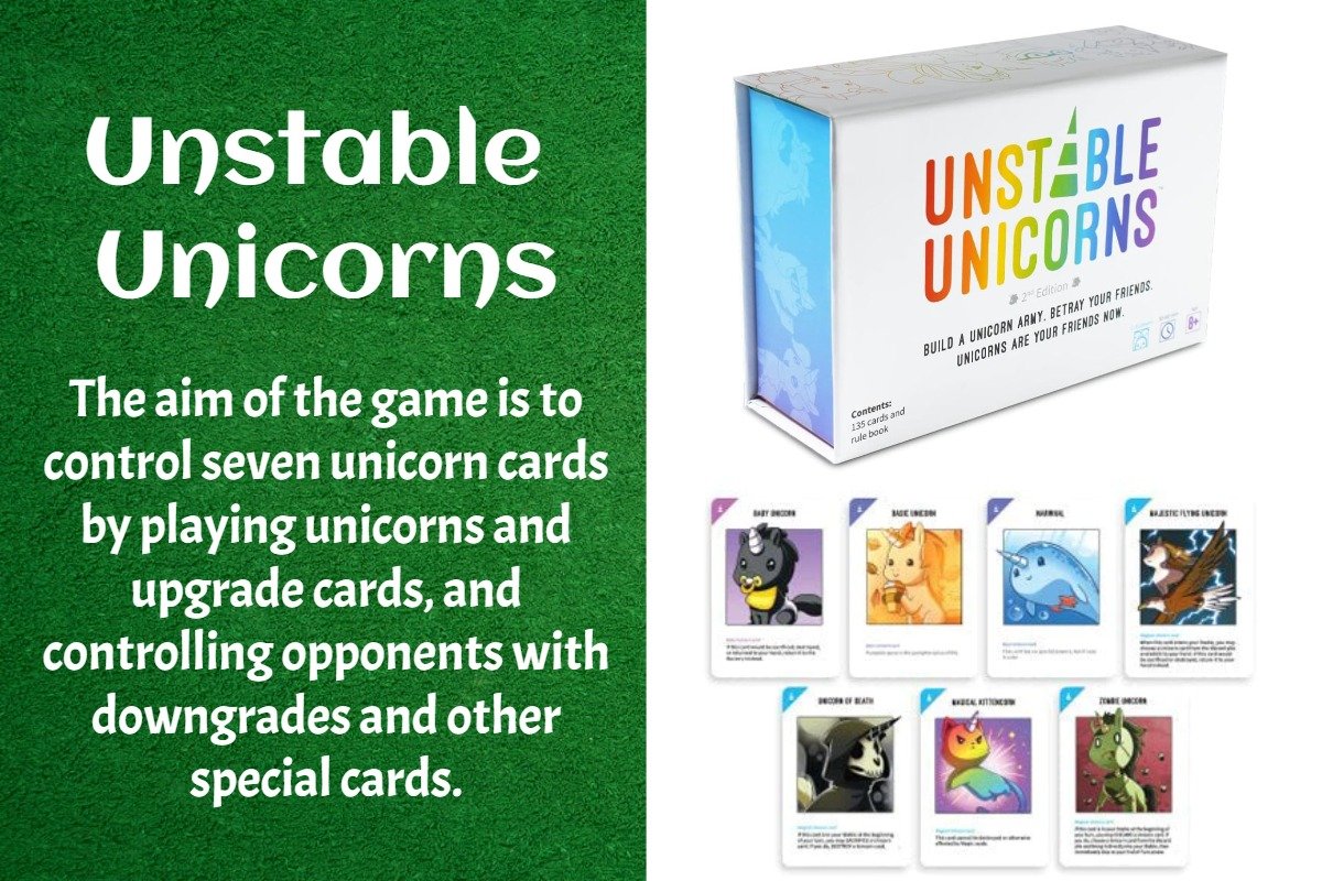 Unstable Unicorns Rules And Cards - Learning Board Games