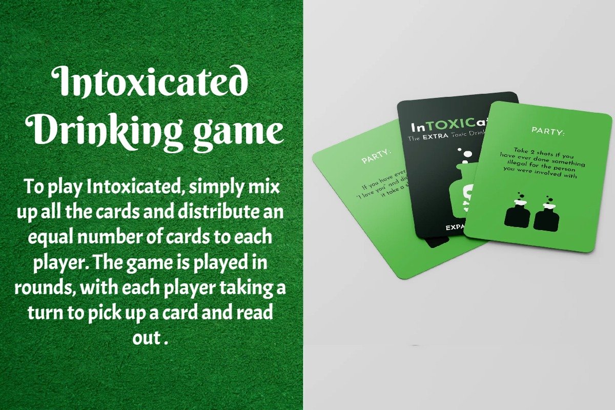 Intoxicated Drinking Game Rules And Cards - Learning Board Games